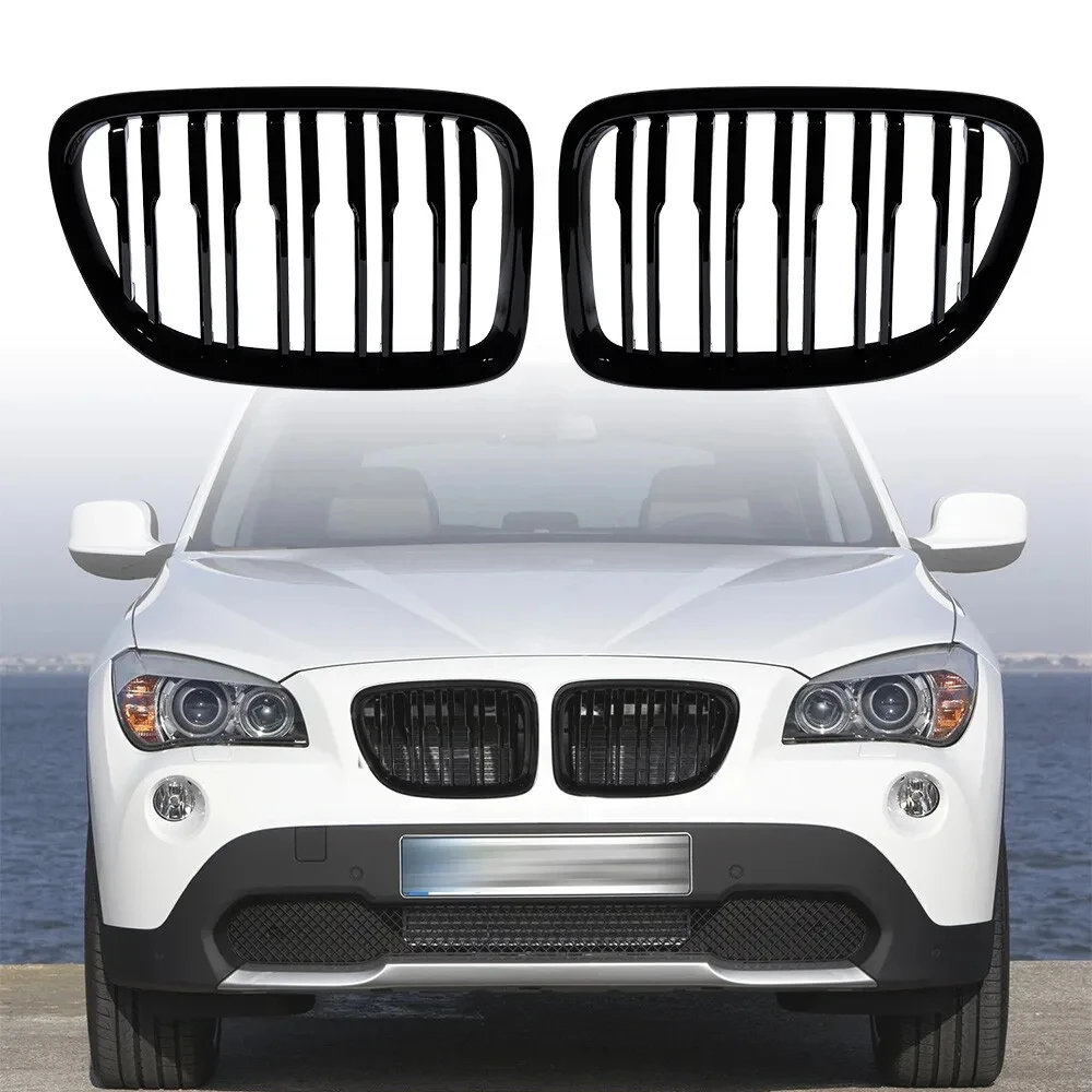 2Pcs-Racing-Grills-For-BMW-E84-X1-18i-20i-25i-28i-2009-2015-Car-Front ...