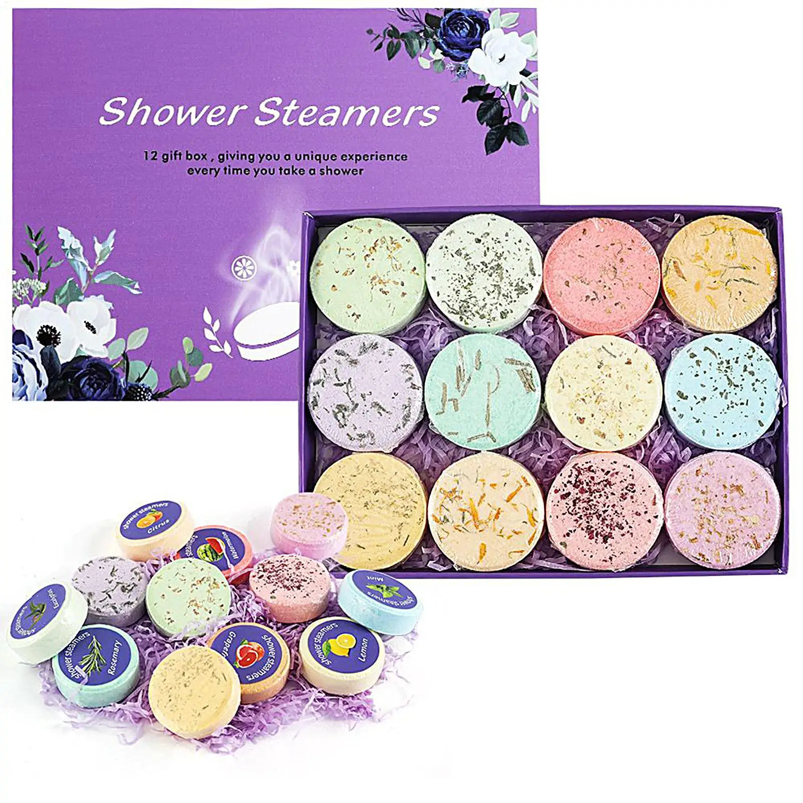 12pcs/set bathtub Aromatherapy shower steamer Aromatherapy essential ...