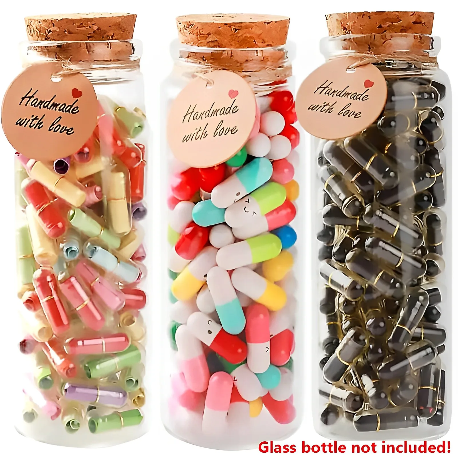 100Pcs-Message-Capsules-Mini-Wish-Paper-Notes-Love-Pill-with-Roll ...