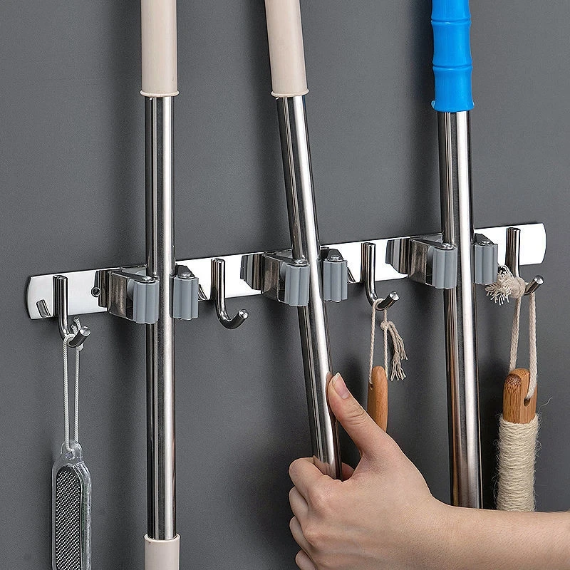 Bathroom-Hanger-Wall-Mounted-Mop-Storage-Holder-Stainless-steel-Mop ...