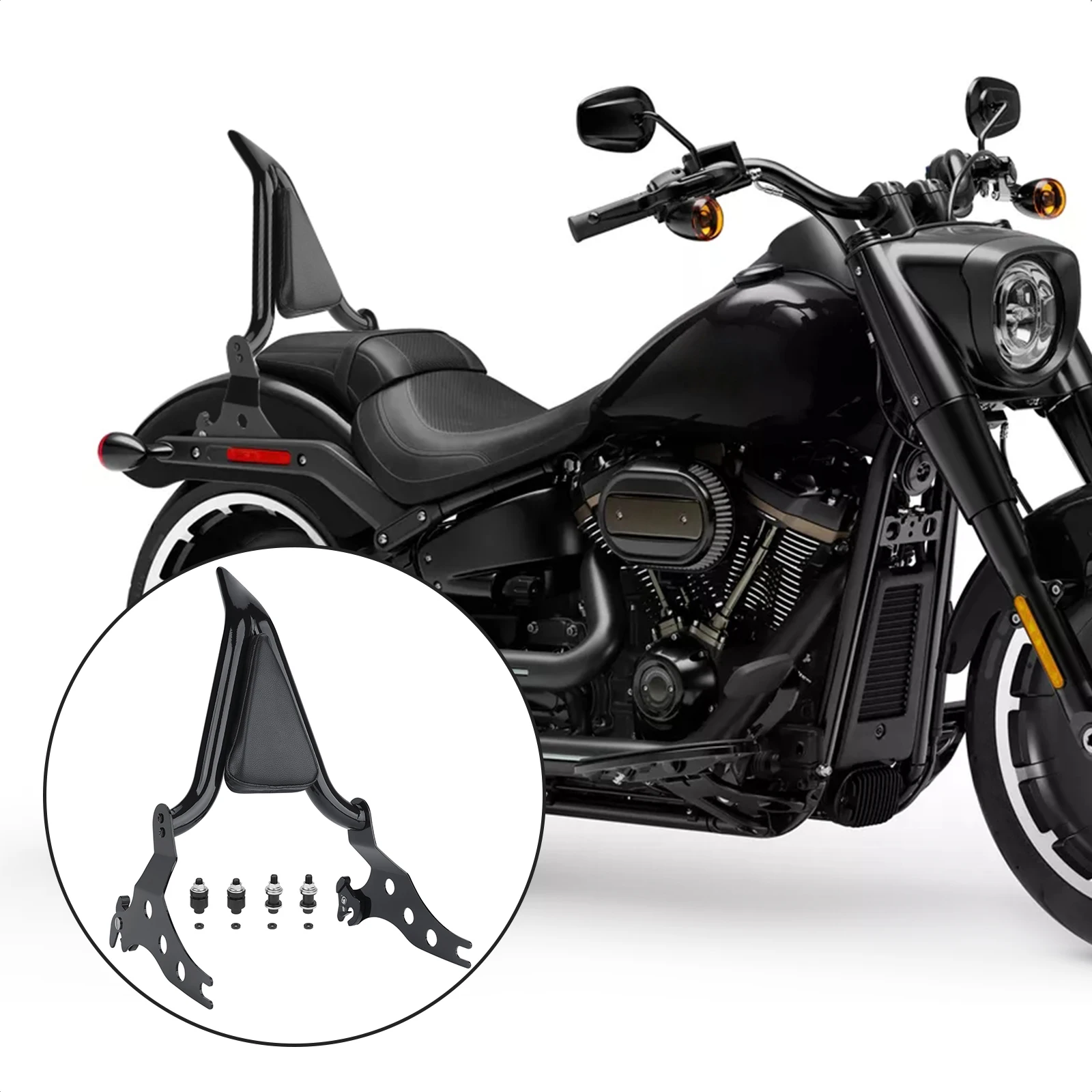 Detachable Motorcycle Passenger Backrest Sissy Bar For Harley Davidson ...