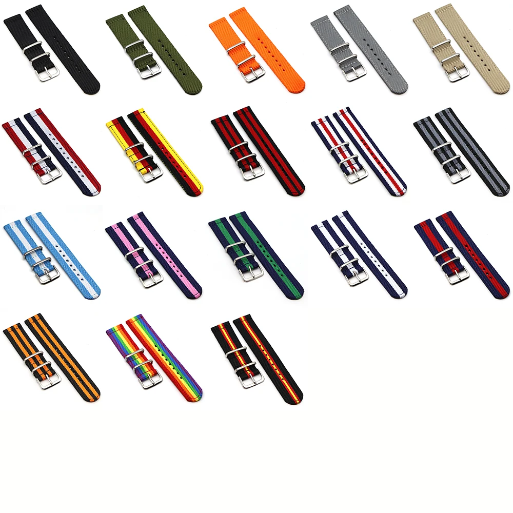20mm-nylon-watch-strap-22mm-watch-band-18mm-watch-band-solid-color ...