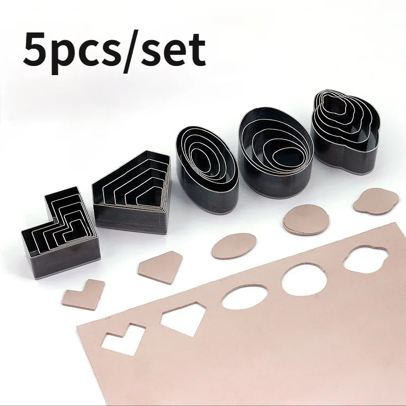 5pcs-Diamond-Drop-Oval-Round-Shaped-Rule-Dies-Cutter-DIY-Leather ...