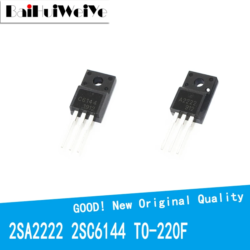 10PCS-LOT-5Pairs-2SA2222-2SC6144-A2222-C6144-DIP-TO-220F-Printer ...