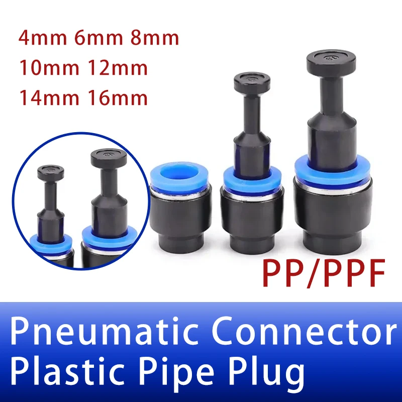 Pneumatic-Connector-Quick-Plug-Plastic-Plug-Pipe-Plug-PP-4mm-6mm-8mm ...