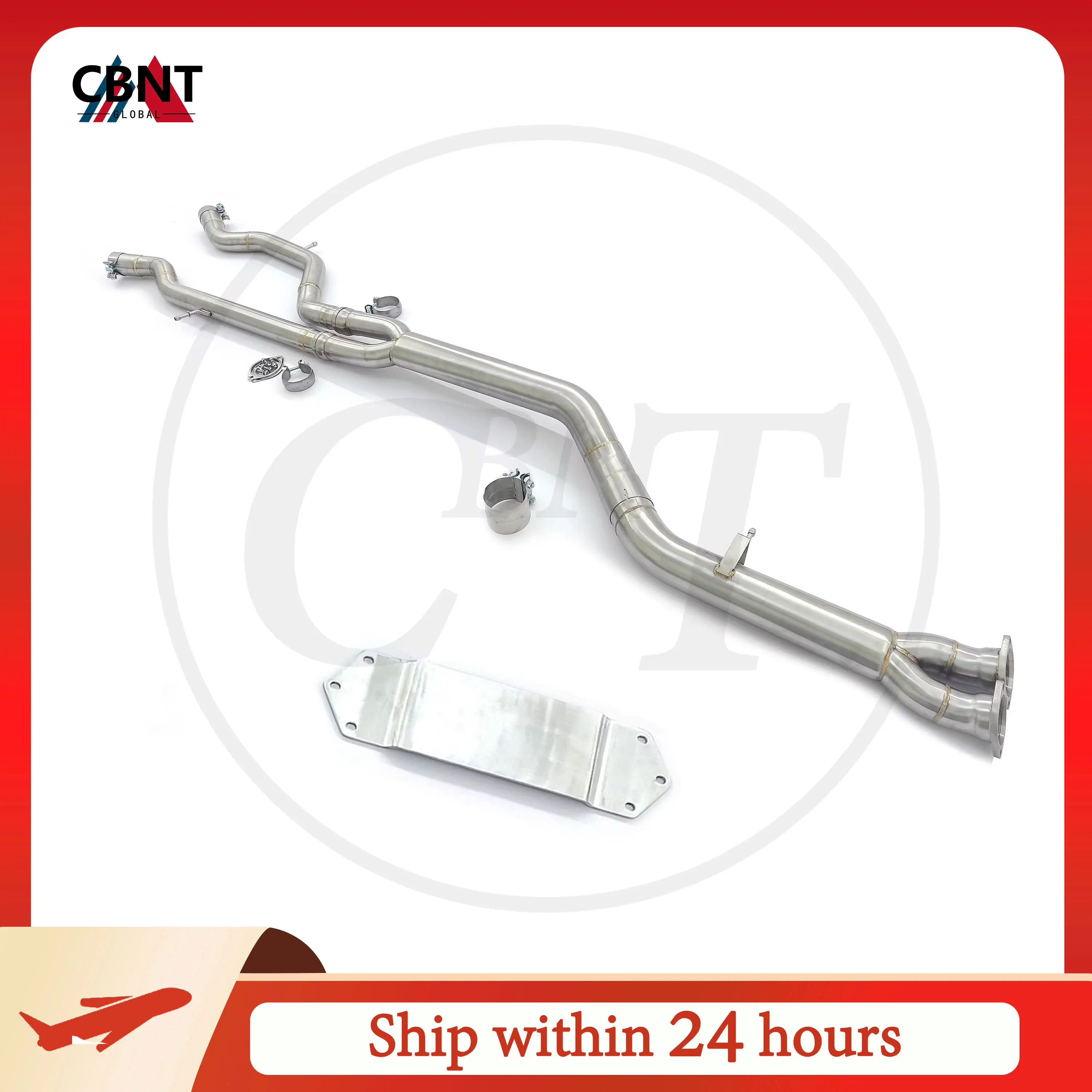 CBNT 89MM/3.5" Single Mid pipe for BMW M3 F80 M4 F82 S55 3.0T Exhaust ...