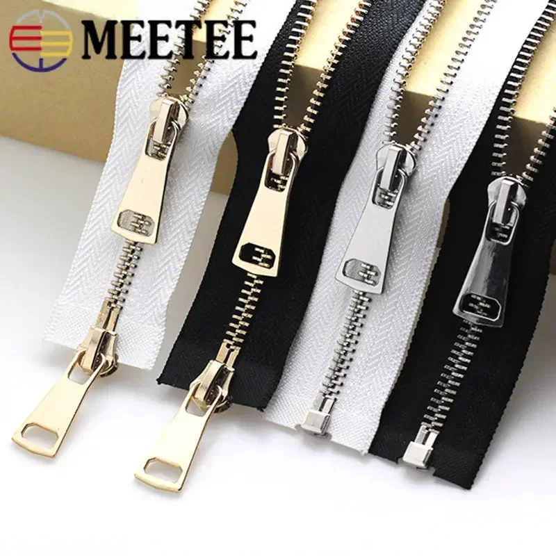 1Pc-5-60-150cm-Open-End-Single-Double-Sliders-Metal-Zipper-For-Sewing ...