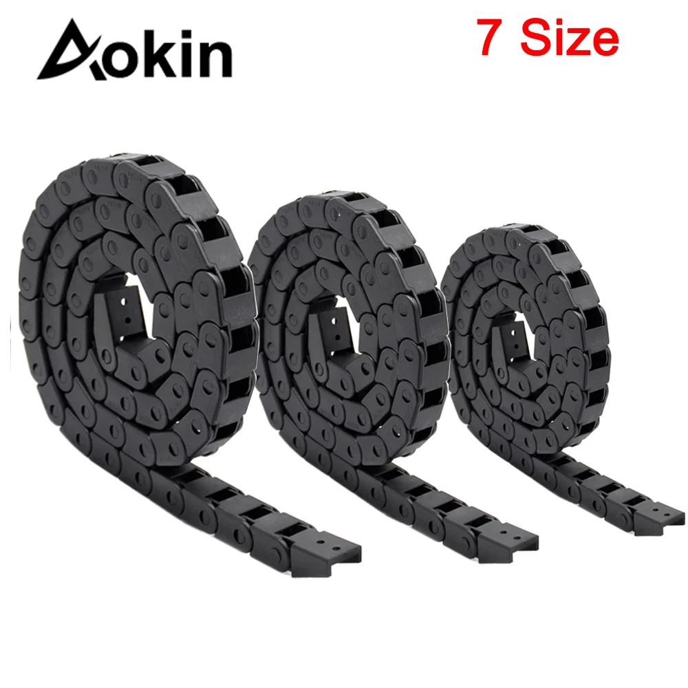 7 X 7mm 7*15mm 10 X 20/30/40 Mm L1000mm Cable Drag Chain Wire Carrier ...