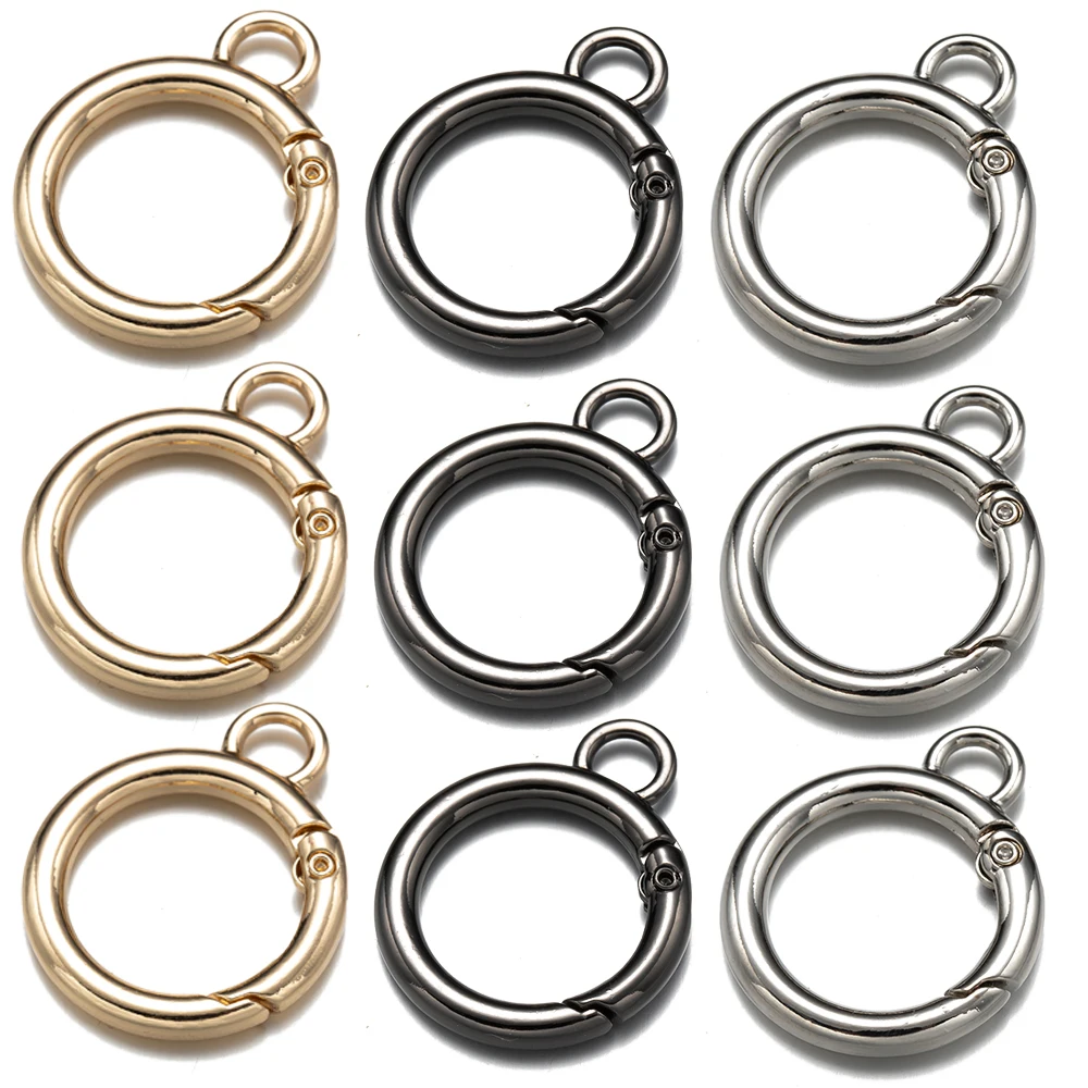 5pcs-16-19mm-Spring-Clasp-Hooks-O-Ring-Openable-Buckle-For-DIY-Leather ...
