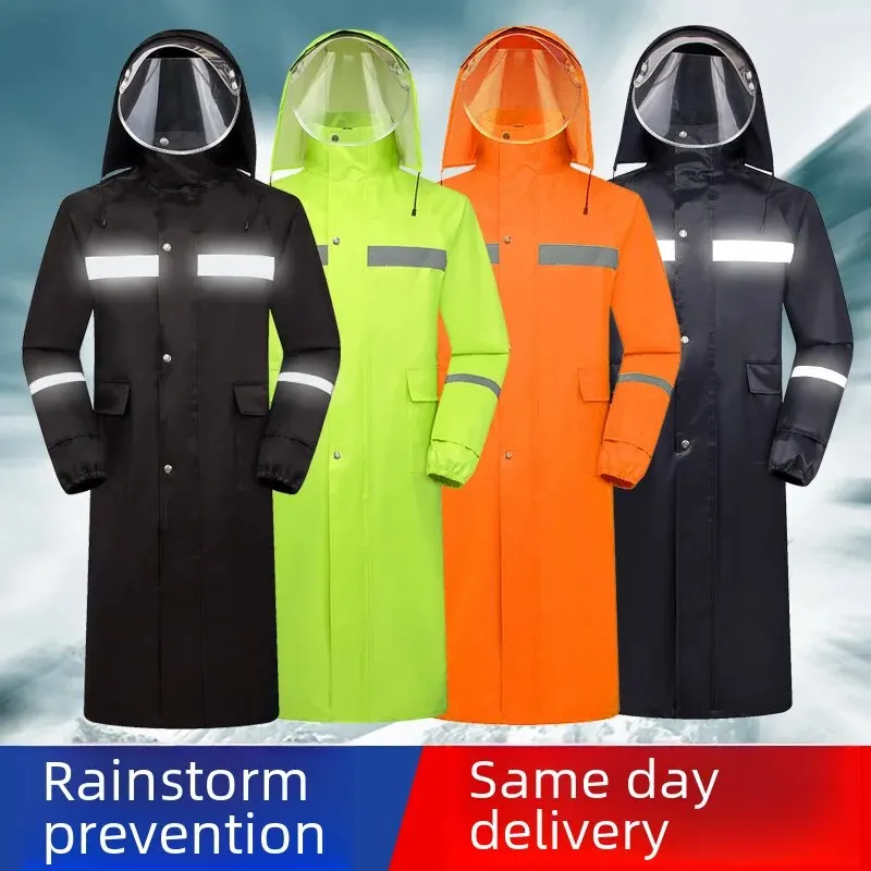 Long Full Body Anti-violent Raincoat Men Women Adults Thickened ...
