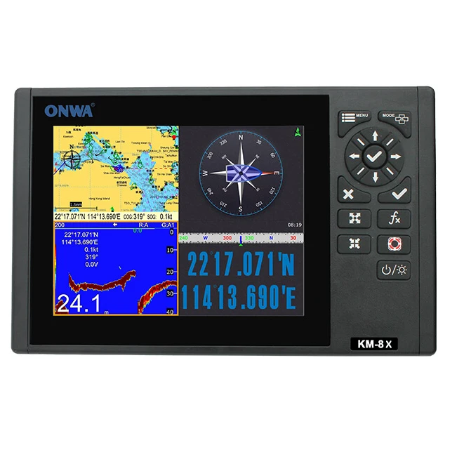ONWA-KM-8X-5IN1-8-inch-Marine-Marine-GPS-Chart-Plotter-Class-B-AIS ...