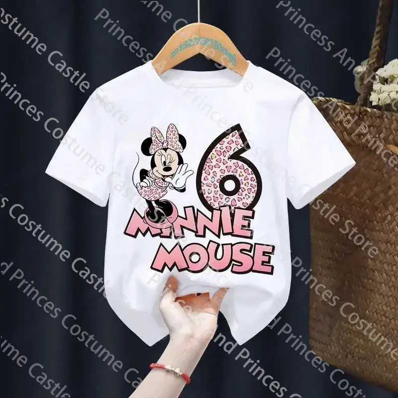 Camisetas de algodón de Disney con números 1 a 12 de Kawaii, ropa de ...