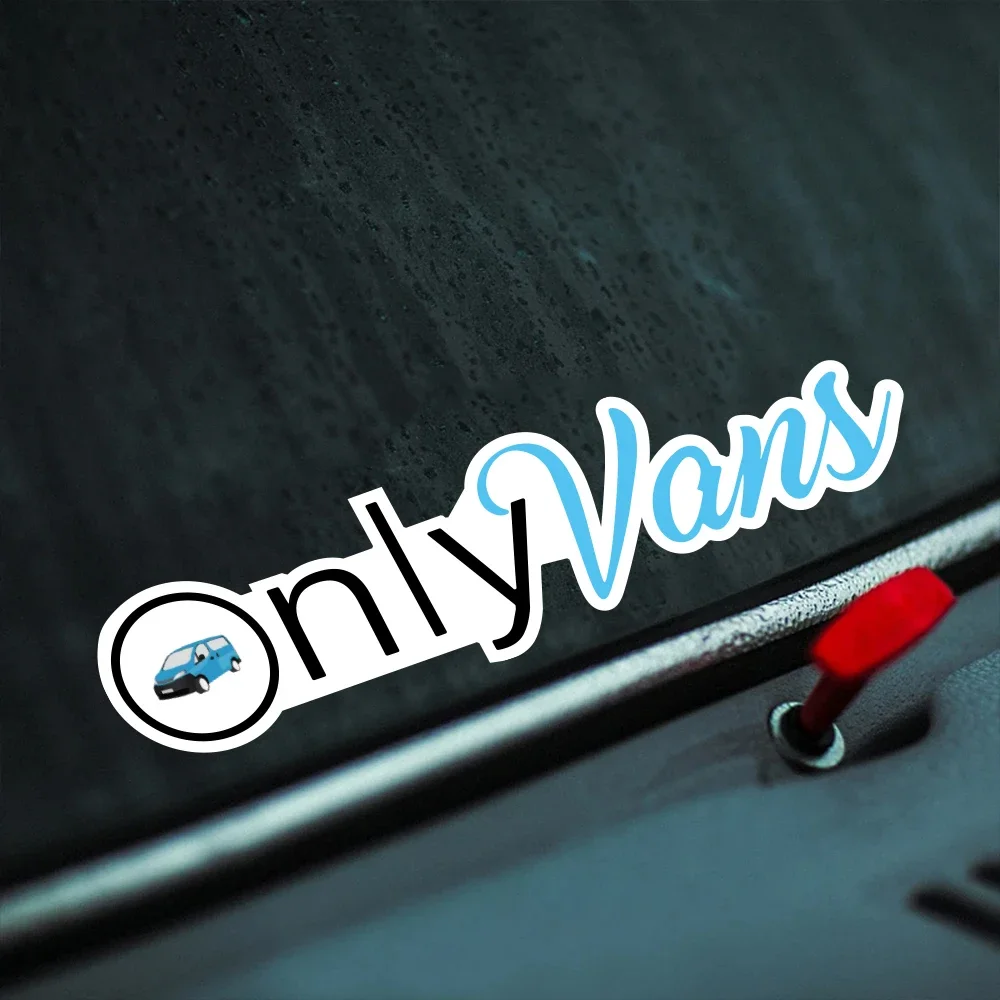 20x5-2cm-OnlyVans-Funny-Car-Sticker-For-Van-Minivan-Minibus-MPV-Auto ...