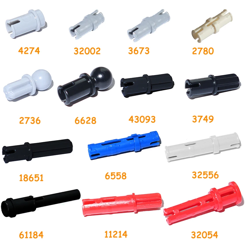 Bolt Pin with Friction Peg Cross Axle Building Block Bricks Connector ...