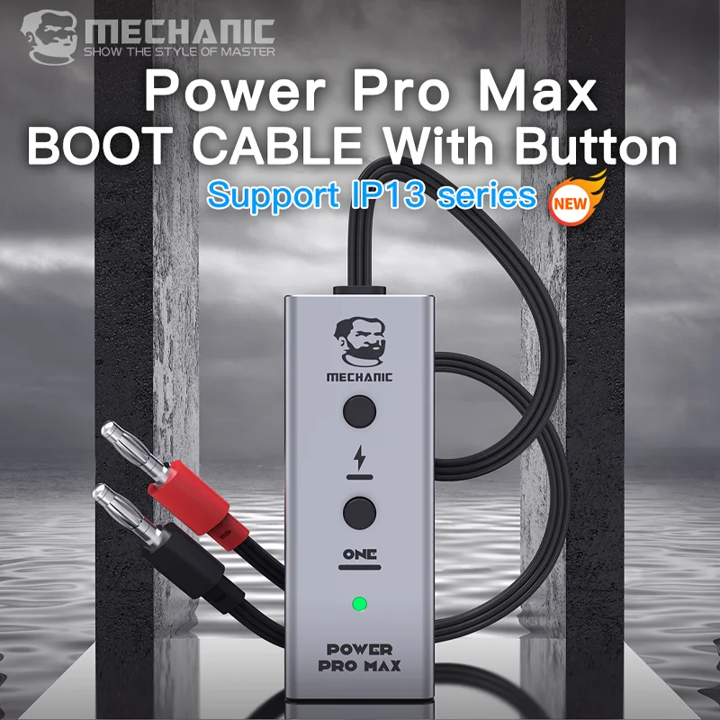 MECHANIC Power Pro Max CABLE de arranque con botón para iPhone 6 13 Pro ...