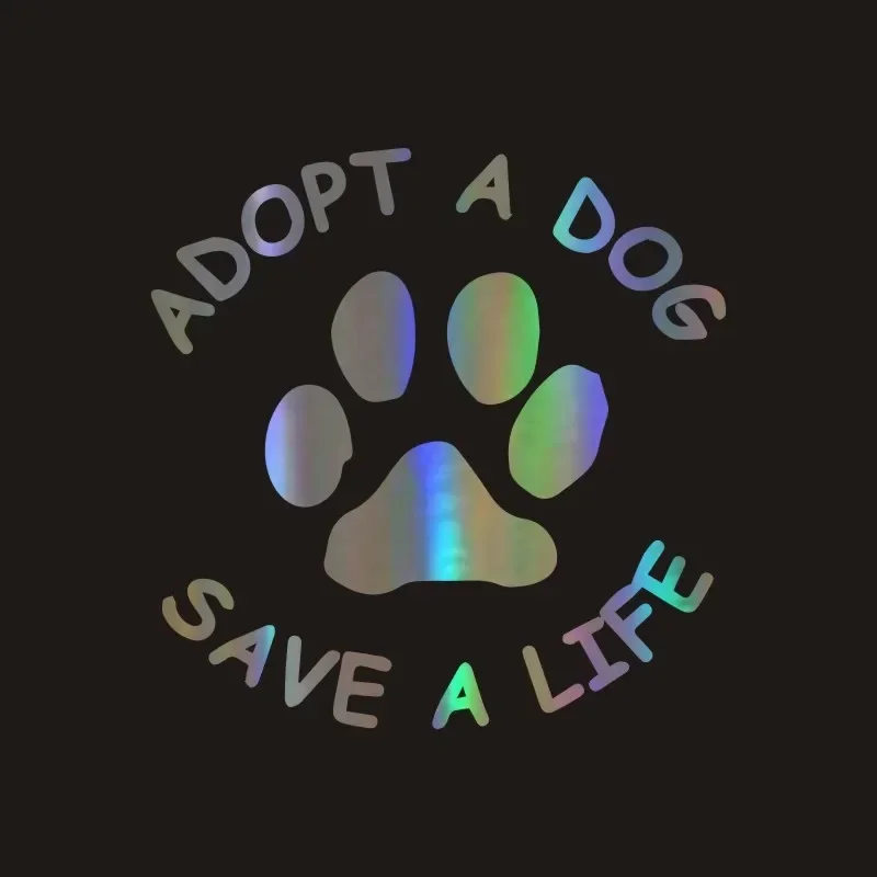 Car Sticker Adopt A Dog Save A Life Car Motorcycles Auto Decoration ...