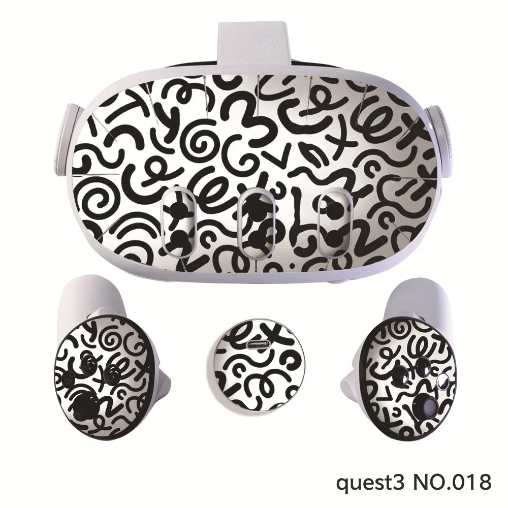 For Meta Quest 3 VR Earphone Controller Accessories Vinyl Protective ...