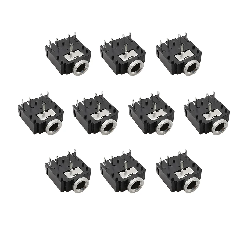 PJ-307-3-5mm-Jack-Female-5-Pin-Stereo-Audio-Socket-Solder-Panel-Mount ...