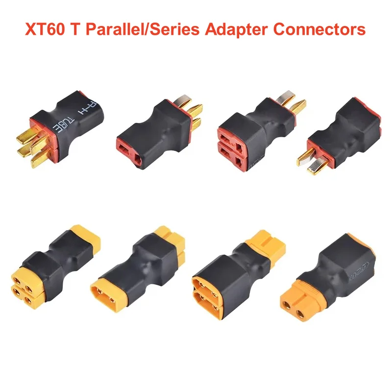 1pcs-XT60-T-Parallel-Series-Adapter-Connectors-1-Female-to-2-Male-1 ...