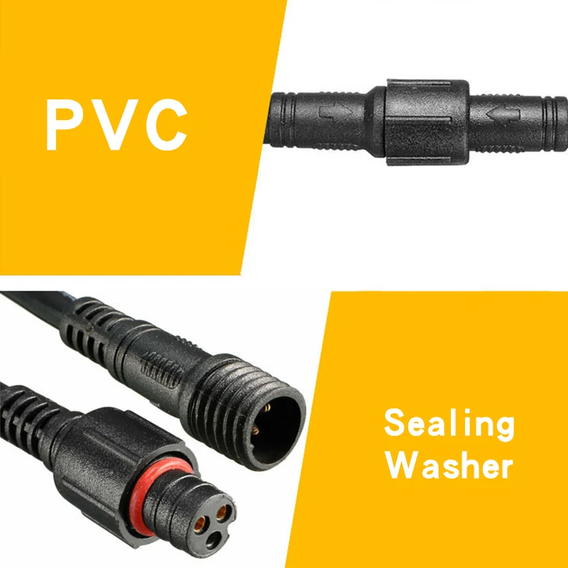 M10-Waterproof-Butt-Connector-2-3-4-Pin-220V-Cable-Extension-Cord-Male ...