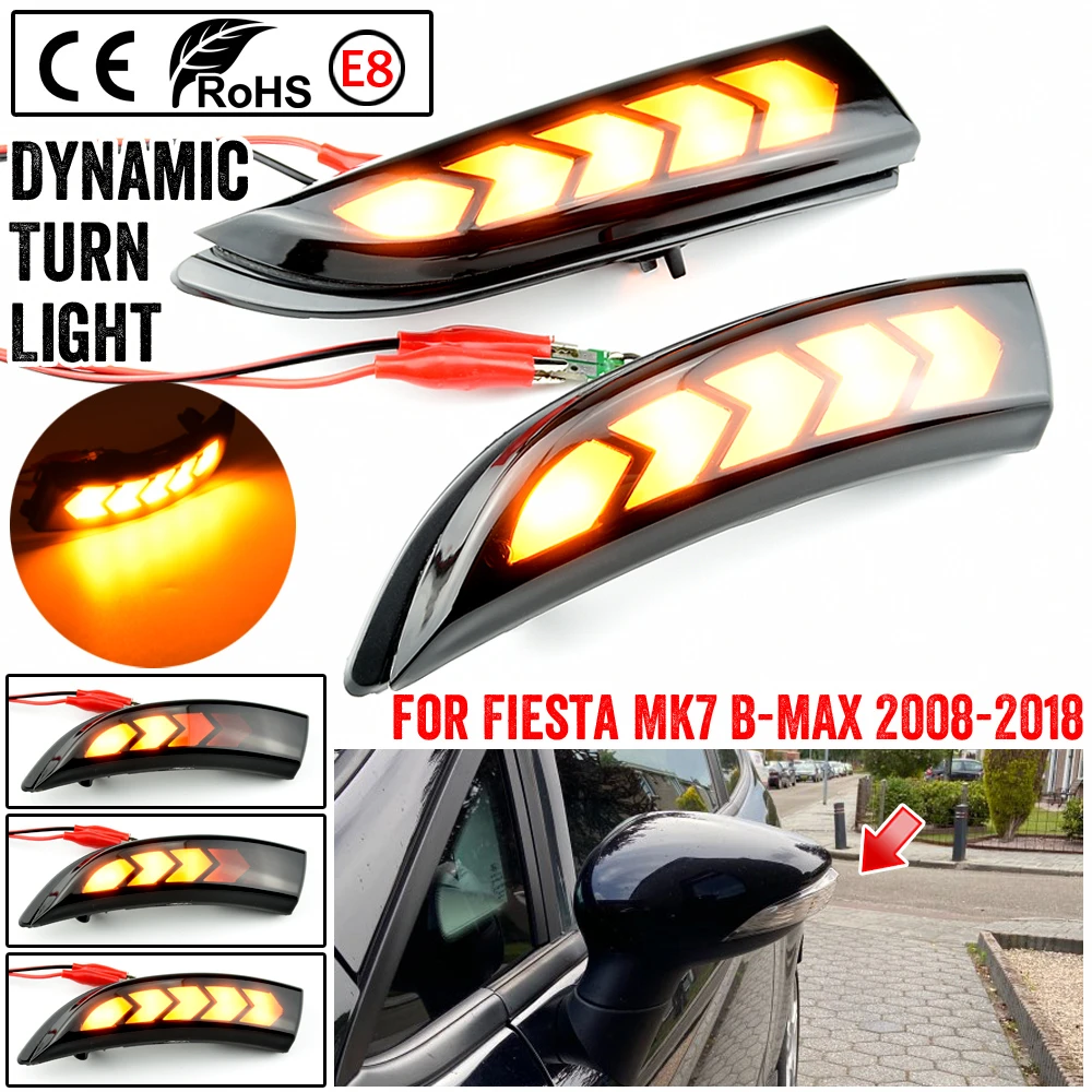 LED Dynamic Turn Signal Light Side Mirror Sequential Indicator Blinker ...
