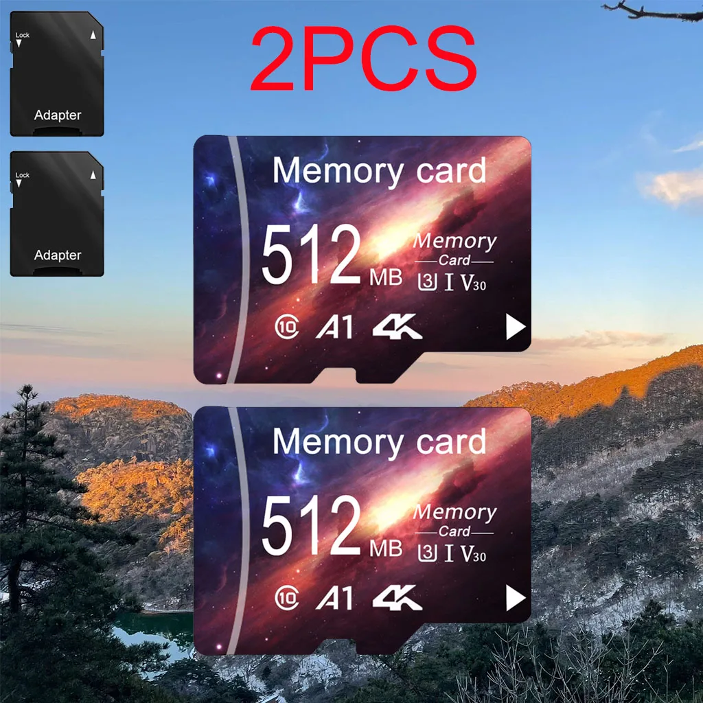 2PCS-Memory-Card-High-Speed-C10-TF-Card-128MB-256MB-512MB-U3-A1-Flash ...