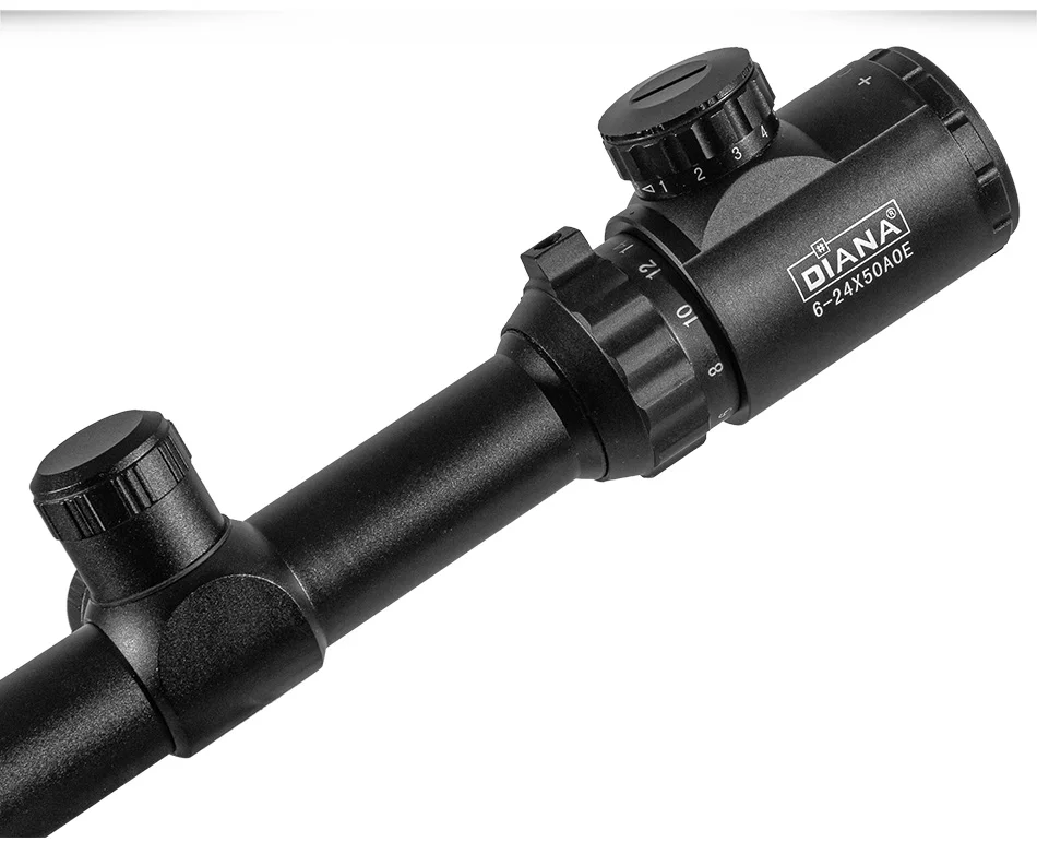 DIANA AOE 6-24X50 Scope Adjustable Green Red Dot Light Tactical ...