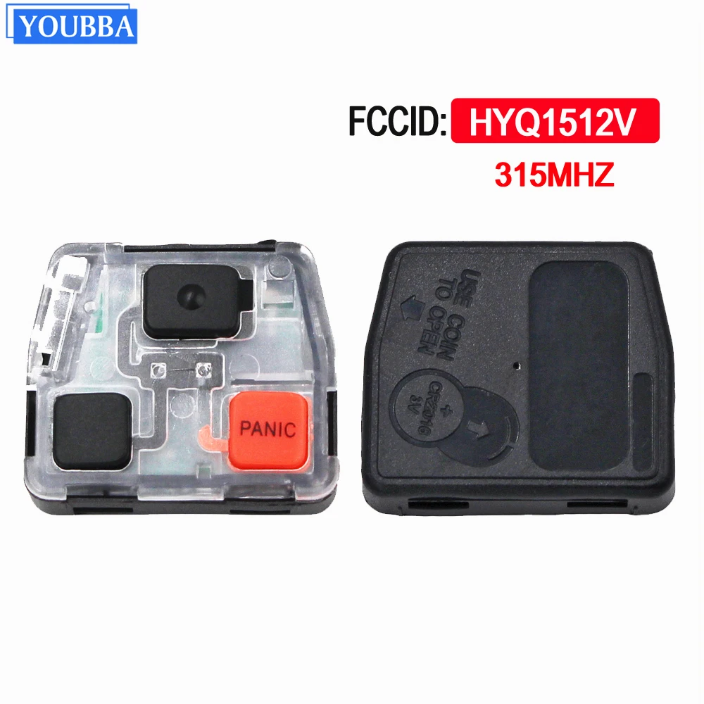 YOUBBA 3 Buttons 315MHz Remote Key Board FOB for Lexus GX470 LX470 FCC ...