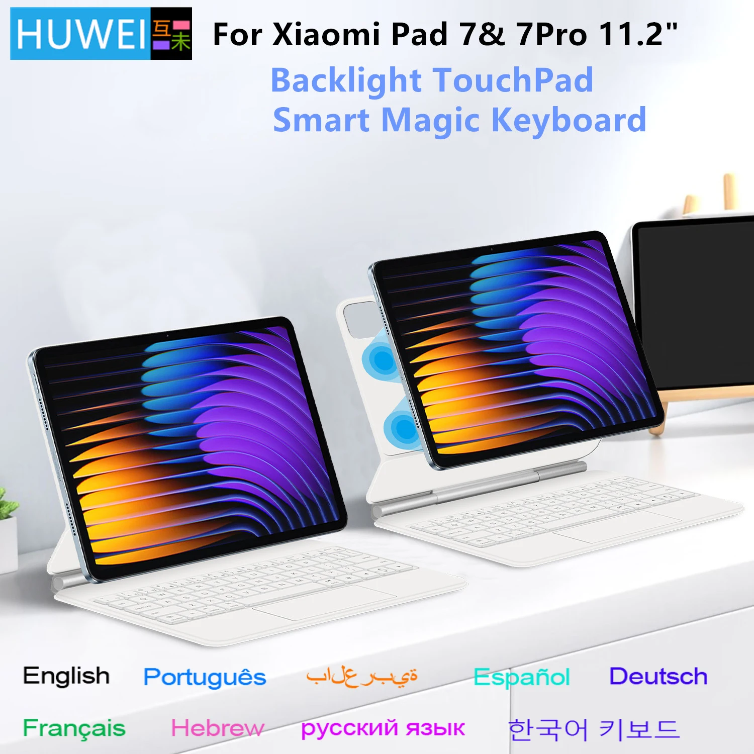 Enhanced Backlit Magic Keyboard Case with Smart Floating Design for ...