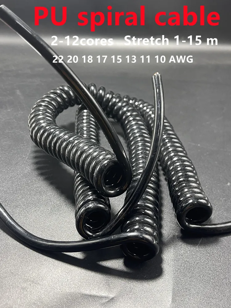 Spring-wire-spiral-cable-2-core-22awg-10-awg-PUR-cable-of-pure-copper ...