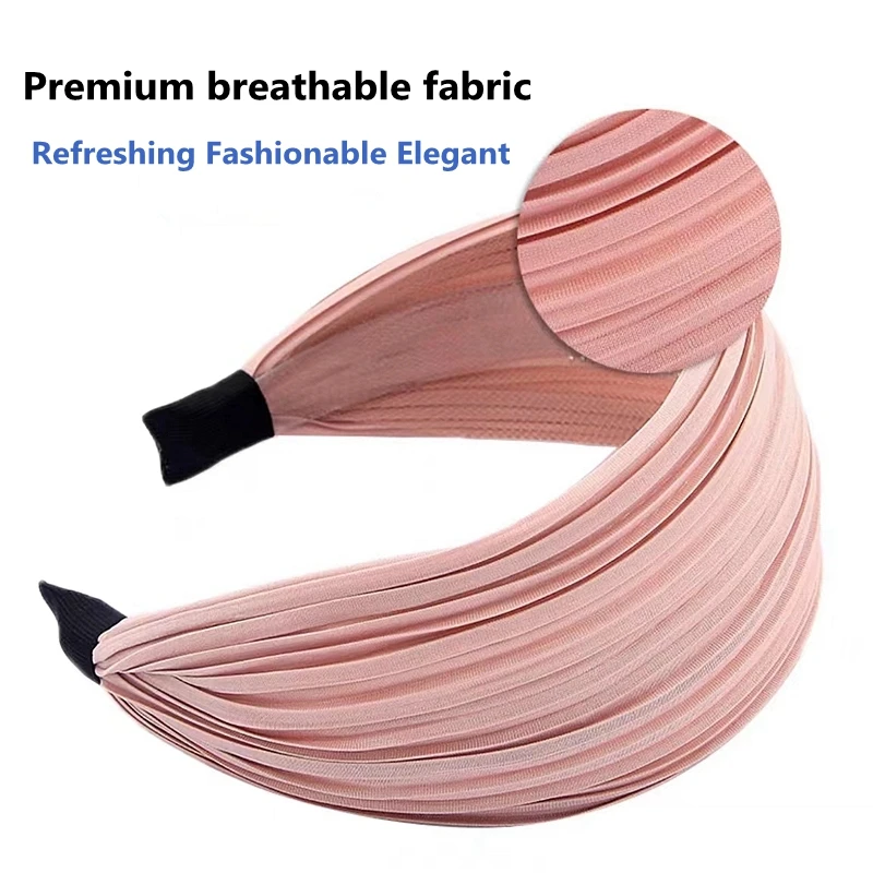 Fashion Wide Edge Solid Color Non Slip Hairpin Women Hair Bands Girls ...