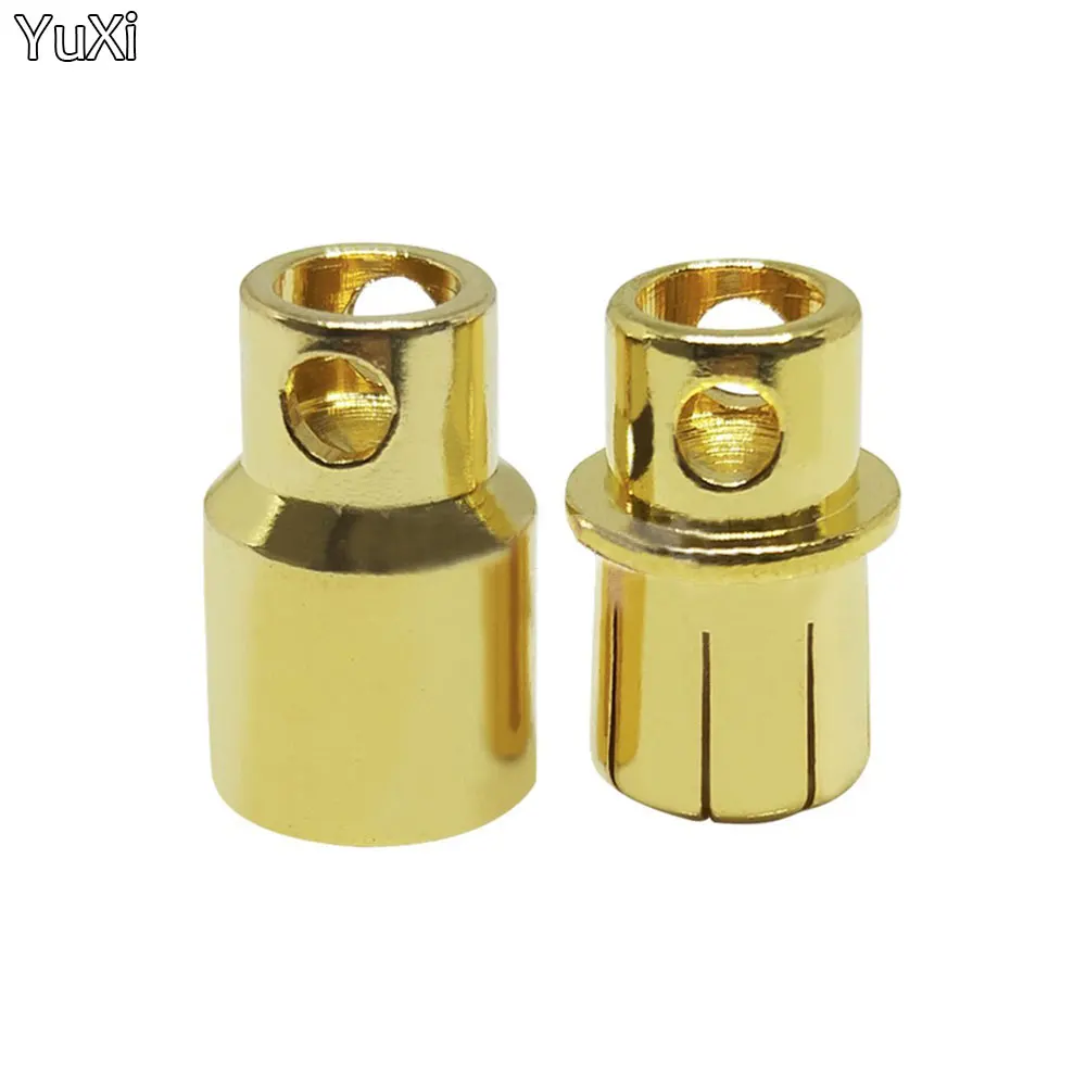 YUXI enchufe Banana de bala chapado en oro, conector Banana de bala macho y hembra de alta ...