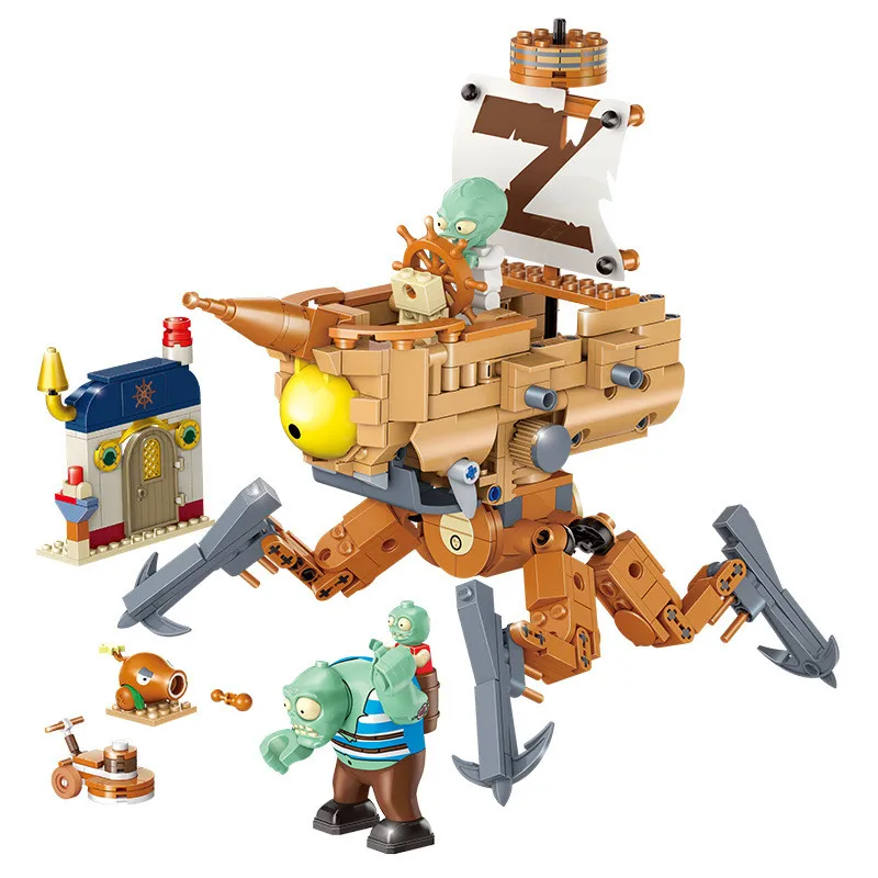 Gulf-Rides-Pirate-Ship-Plants-vs-Zombies-2-Building-Blocks-Toys-Small ...