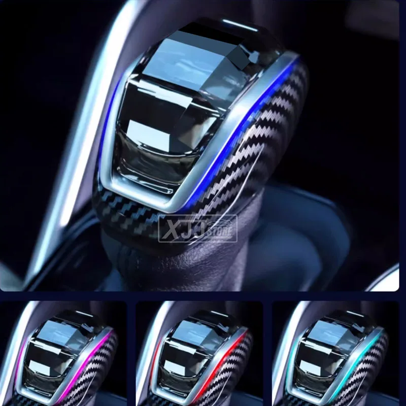 2024-NEW-Crystal-Gear-Shift-Knob-Carbon-Fiber-Wooden-Gears-Replacement ...