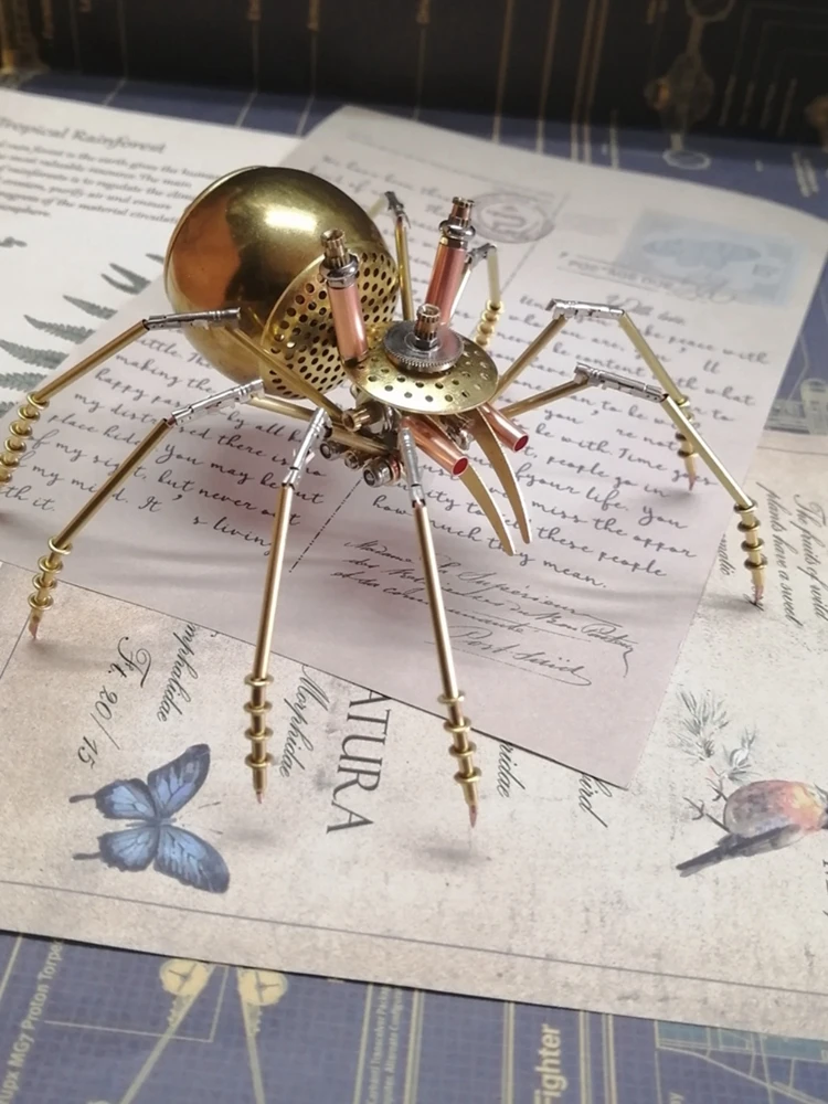 Steampunk-mecha-spider-ornaments-mechanical-insect-metal-assembly ...