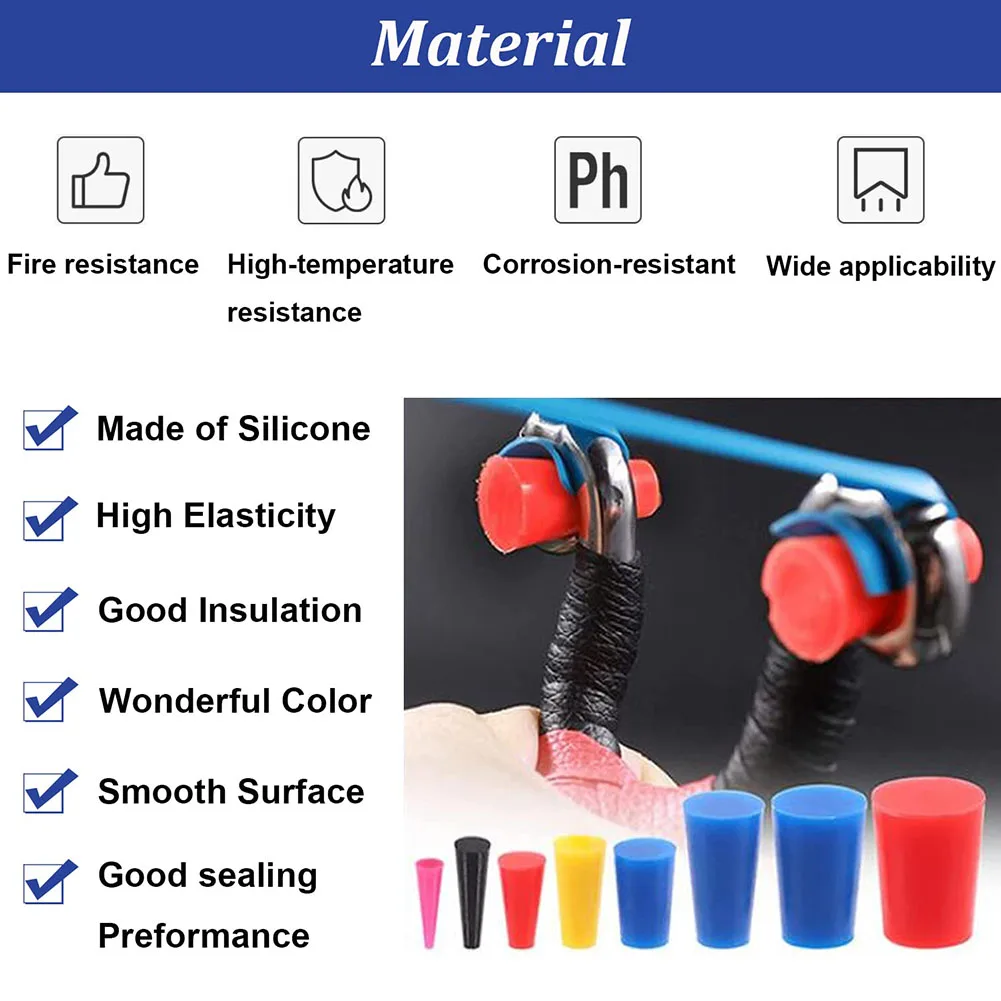 105 Pcs High Temp Masking Powder Coating Silicone Cone Plugs Assortment ...