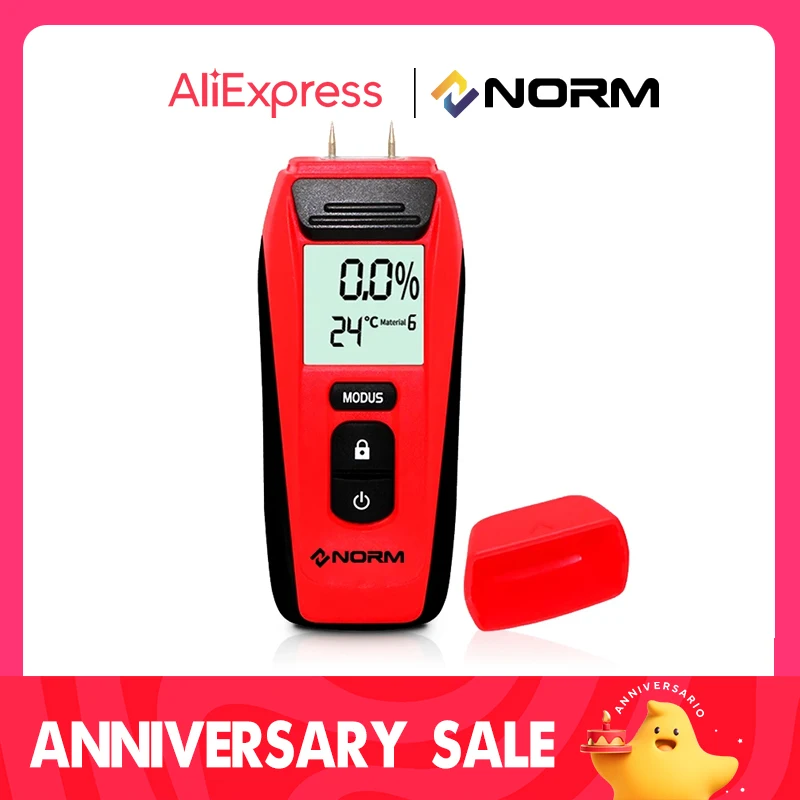 Norm-Portable-Digital-Wood-Moisture-Meter-Two-Pins-Hot-Humidity-Tester ...