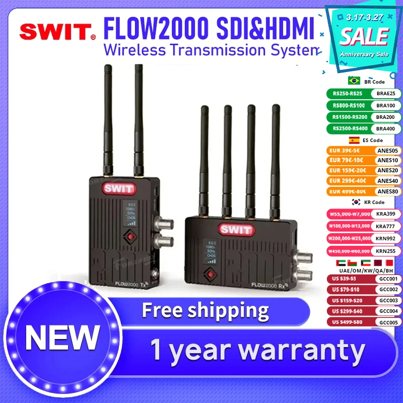 SWIT-FLOW2000-SDI-HDMI-Wireless-Transmission-System-For-2000ft-600m ...