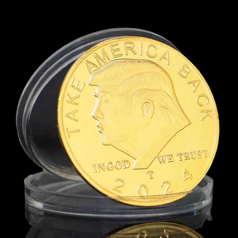 2024 Donald Trump Commemorative Coin TAKE AMERCA BACK IN GOD WE TRUST ...