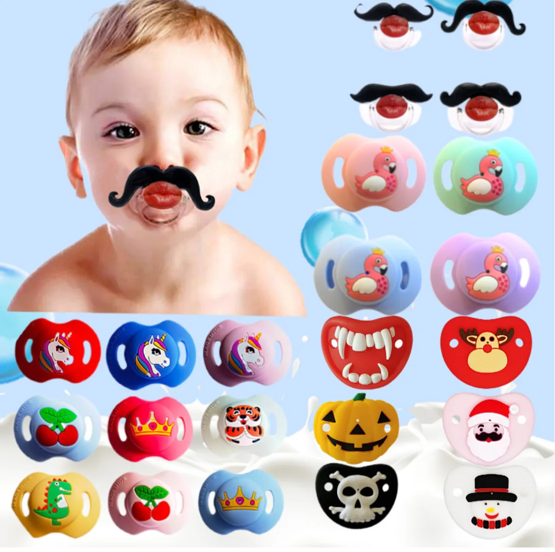 2Pcs-Baby-Silicone-Nipple-Newborn-Nano-Silver-Silicone-Safe-Nipples ...