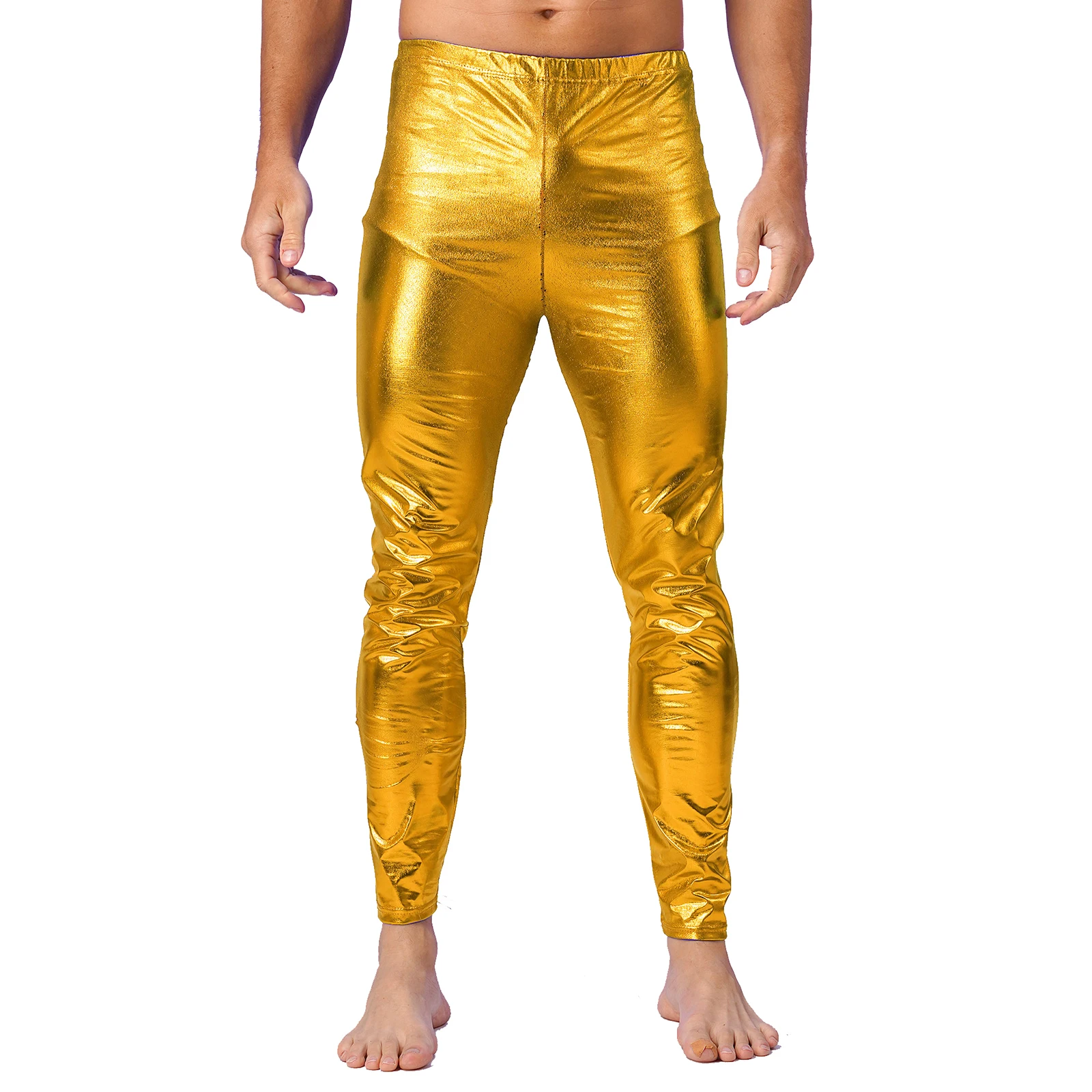 Mens-Metallic-Shiny-Dj-Disco-Skinny-Pants-Leggings-Shiny-Jazz-Dance ...
