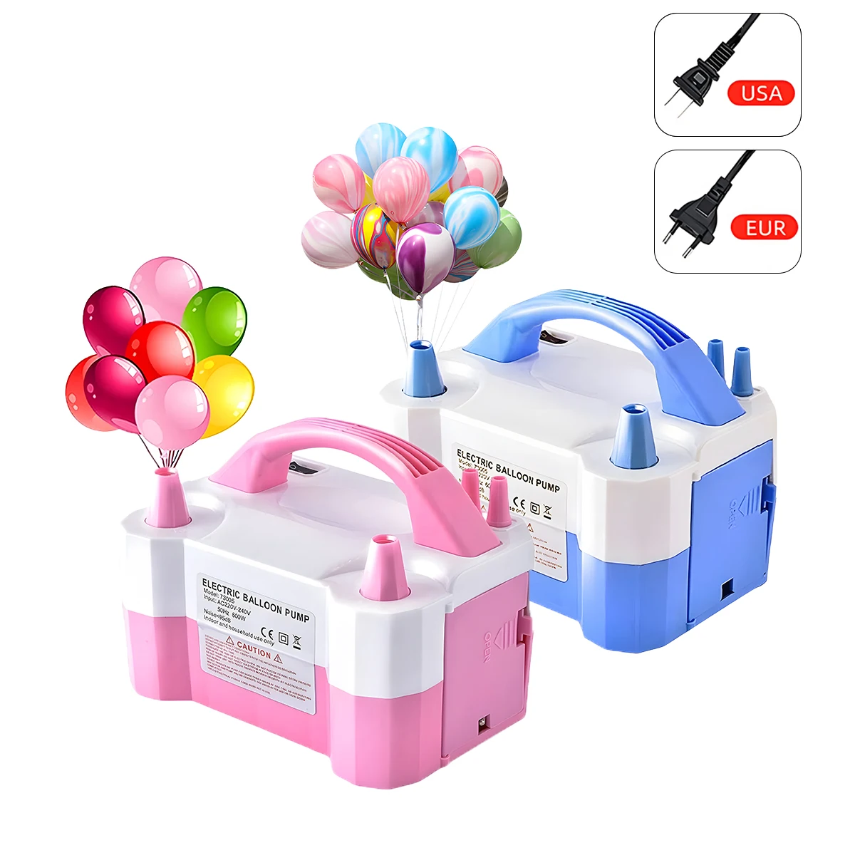 High-Voltage-Double-Hole-AC-Inflatable-Electric-Balloon-Pump-EU-US-Plug ...