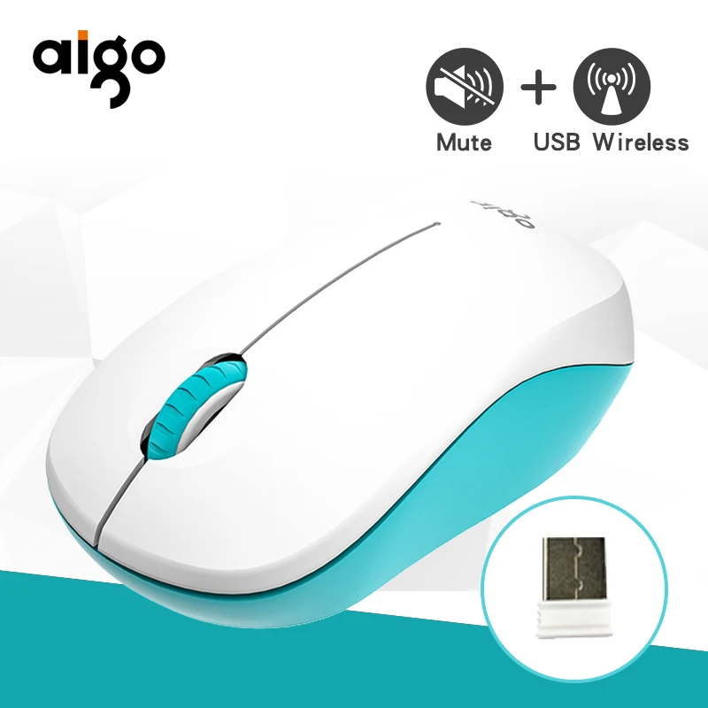 Aigo-Wireless-Game-Mouse-2-4G-Notebook-Office-USB-Mute-Battery-Computer ...