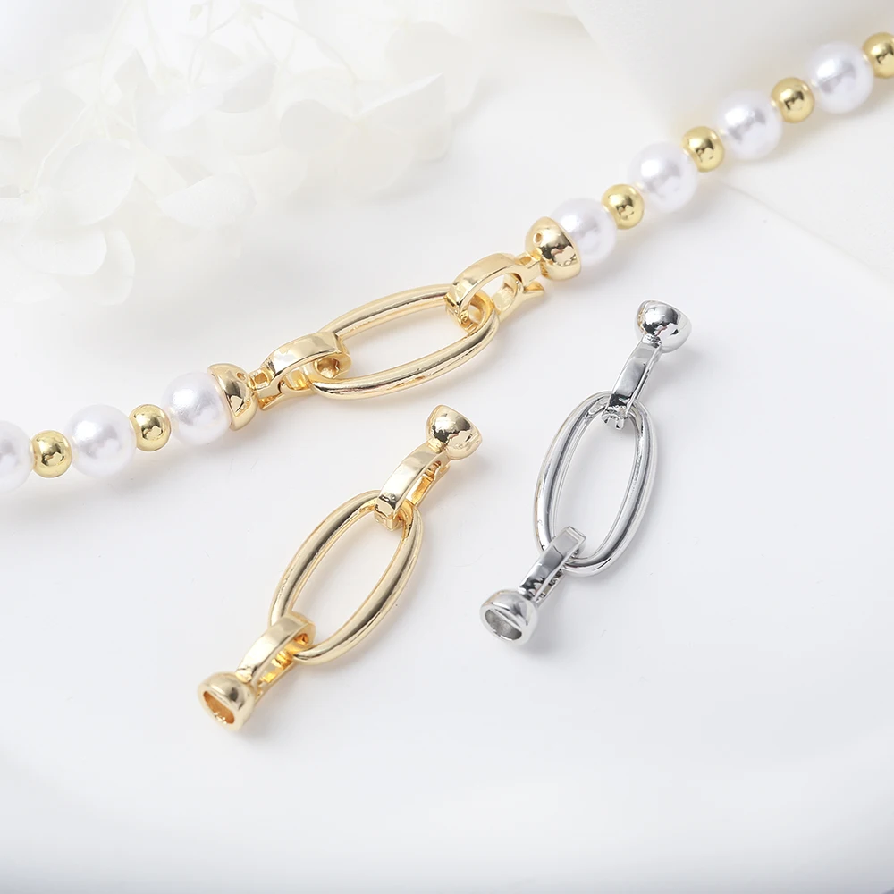 Bracelet-Extender-Clasps-With-End-Caps-Brass-Gold-Plated-Enhancer-Clasp ...