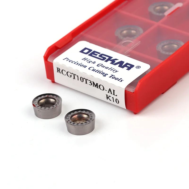 10pcs RCGT1003 RCGT10T3 RCGT1204 MO AL K10 Carbide Turning Inserts CNC Lathe Cutting Tools RCGT ...