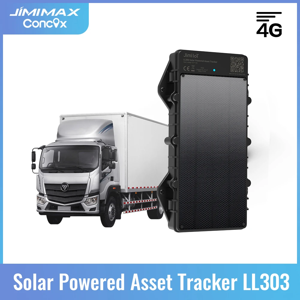 Jimimax Ll303 Solar Powered Locator 4g Gps Vehicle Tracker Bluetooth ...