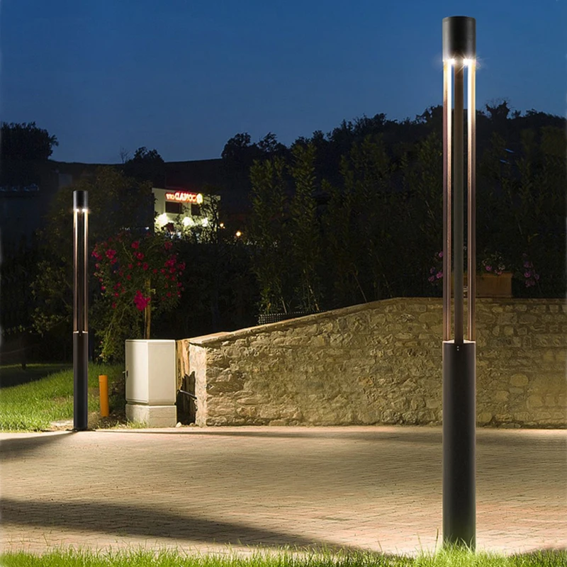 Outdoor-courtyard-lamp-Garden-Villa-high-pole-lamp-landscape-lamp-post ...