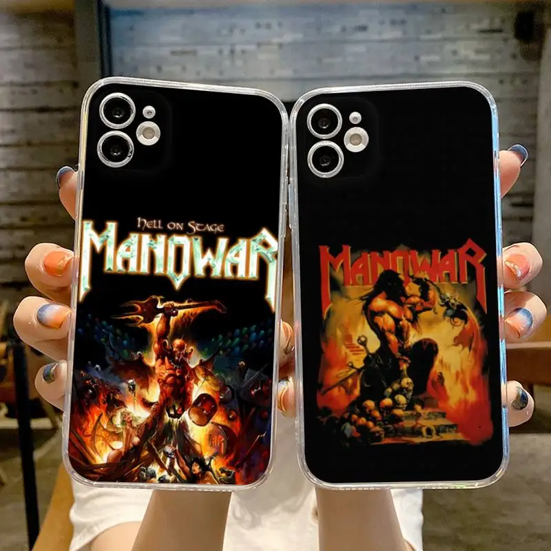1997-Manowar-Hell-On-Wheels-Phone-Case-Transparent-For-iphone-13-12-11 ...