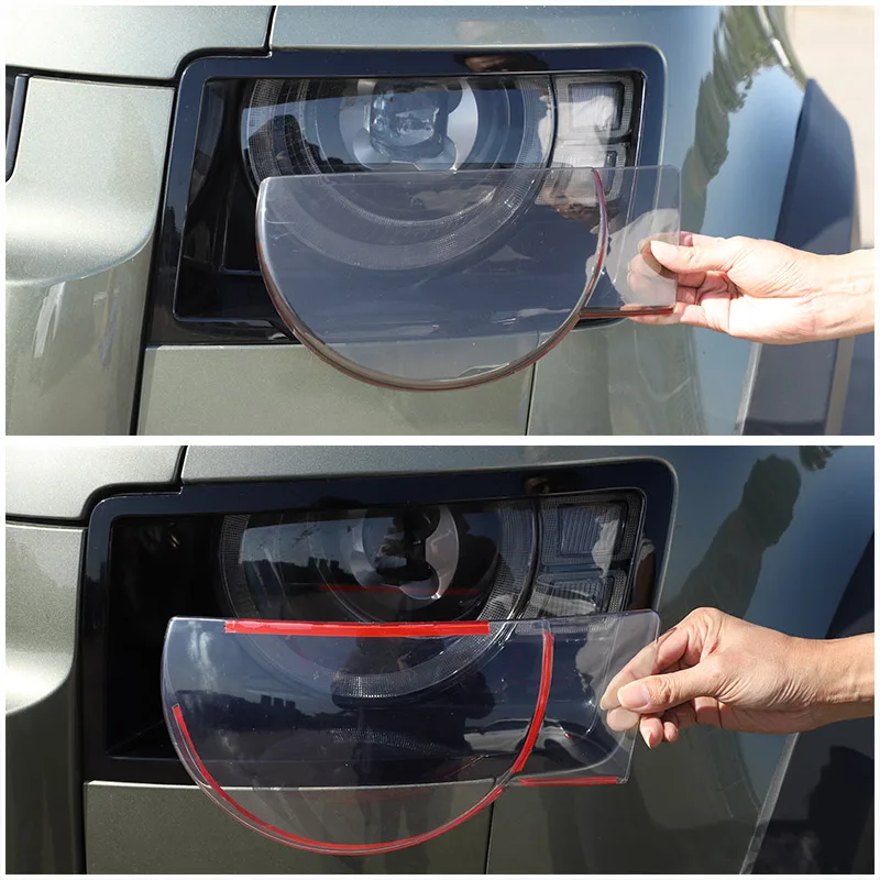 For Land Rover Defender 20-2022 Front Rear Lamp Shade Brake Indicator ...