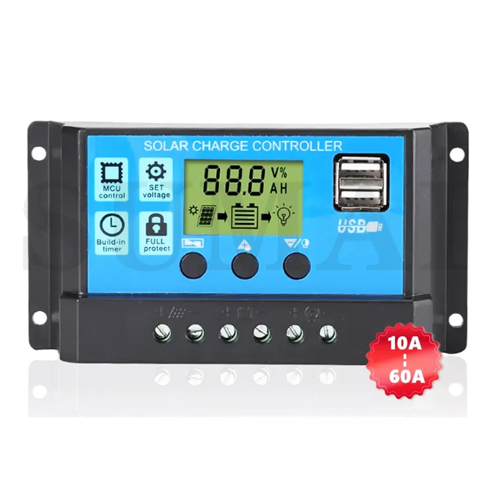 10a/20a/30a 12v 24v Auto Solar Charge Controller Pwm Controllers With ...